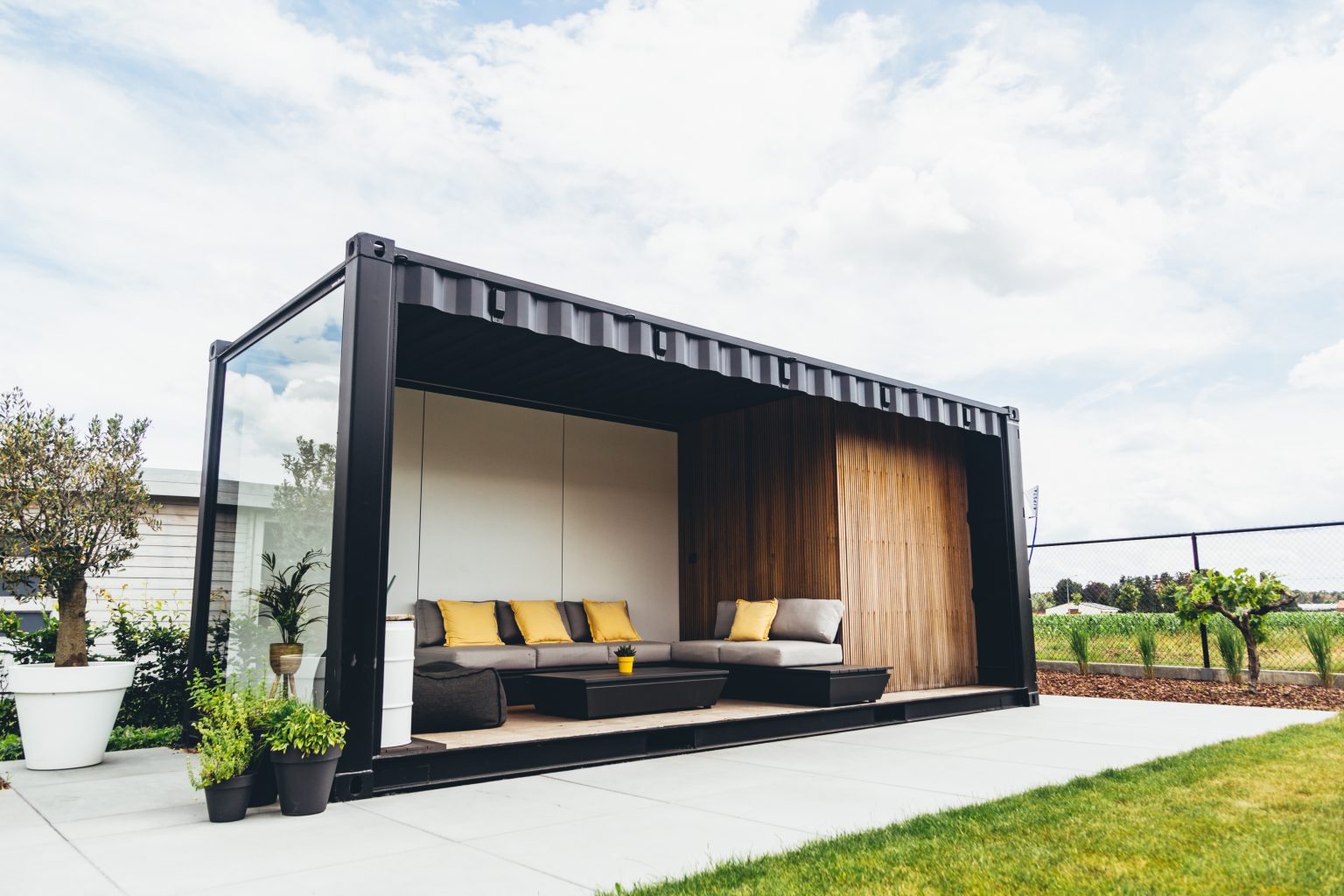 Lounge gecombineerd met tuinhuis - Liv-art.be